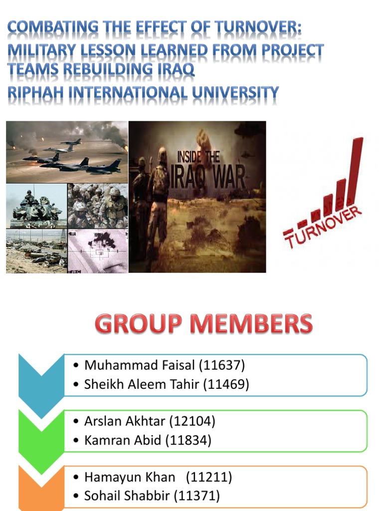 Combating The Effect of Turnover Military Lesson Learned From Project ...