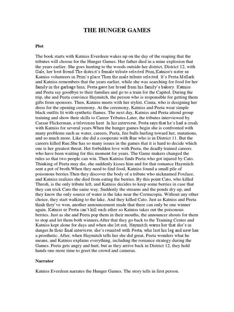 The Hunger Games | PDF | The Hunger Games | Leisure