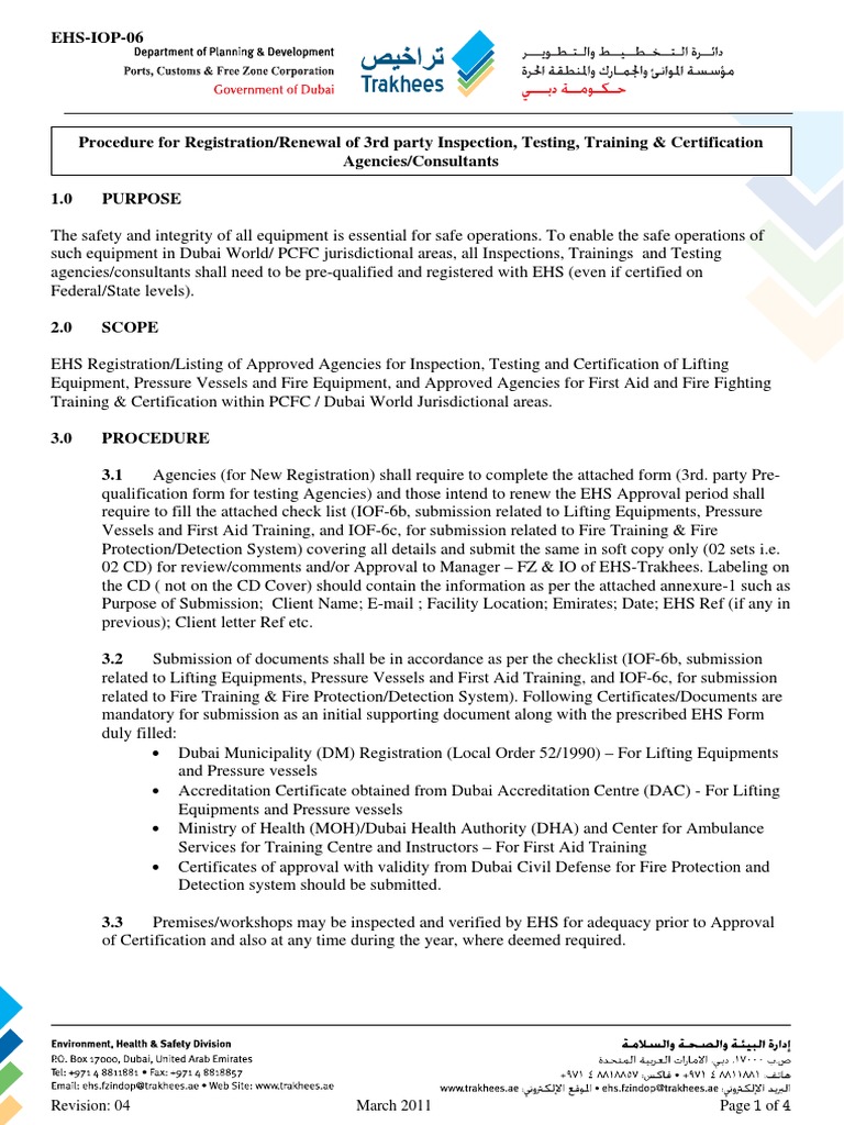 3rd Party Inspection Testing Training Certification Agencies ...