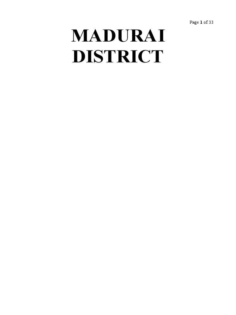 Madurai District Map | PDF