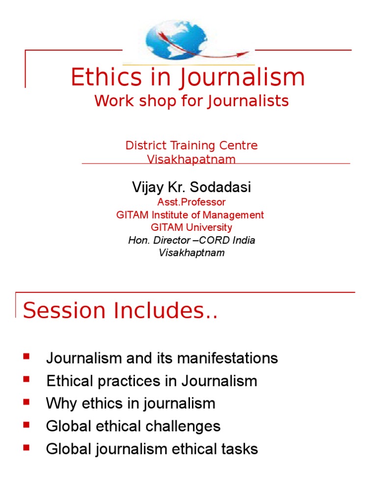 Ethics in Journalism - Vijaygitam | PDF | Journalism | News