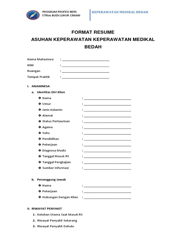 Format Resume KMB | PDF