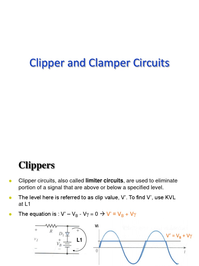L7 Clipper Clamper Logic Gates | PDF | Electrical Components ...