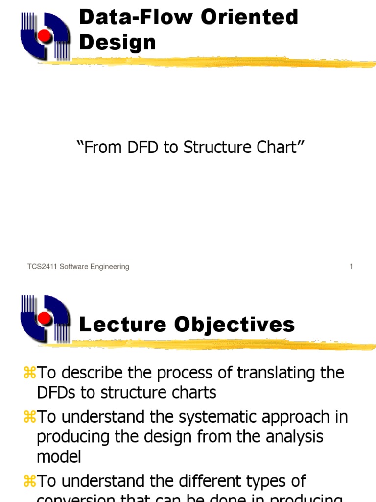 "From DFD To Structure Chart": TCS2411 Software Engineering 1 | PDF ...