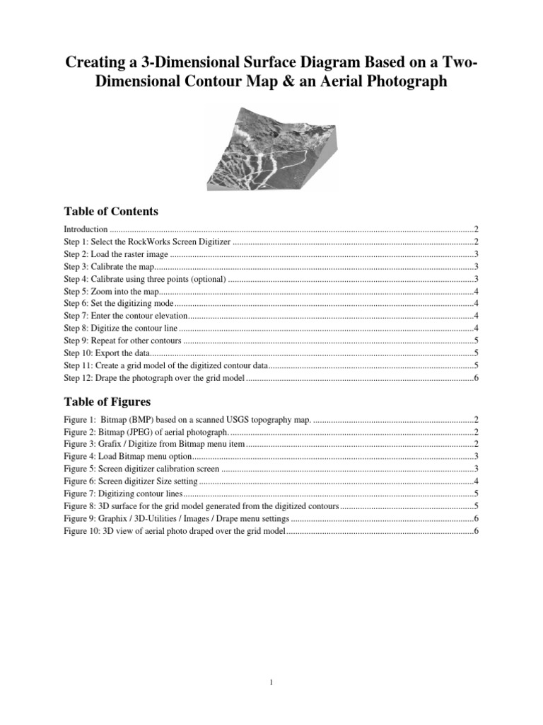 Creating A 3-Dimensional Surface Diagram Based On A Two-Dimensional ...