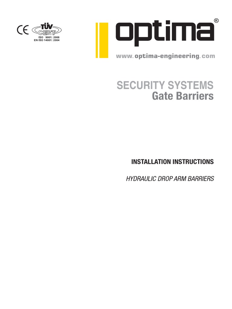 Optima Security | PDF | Valve | Electricity