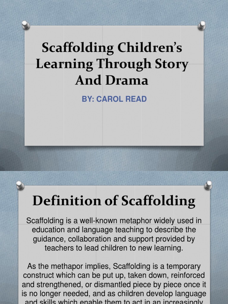 Scaffolding Children's Learning Through Story and Drama: By: Carol Read ...