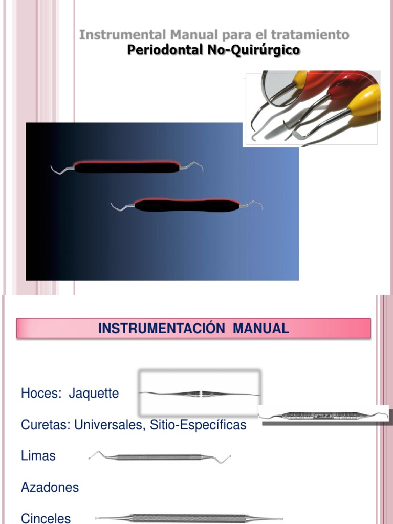 Instrumentos en Periodoncia | PDF | Diente humano | Hoja