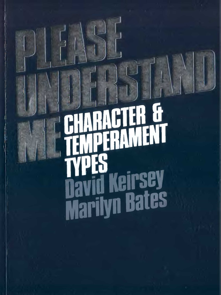 Please Understand Me PDF | PDF