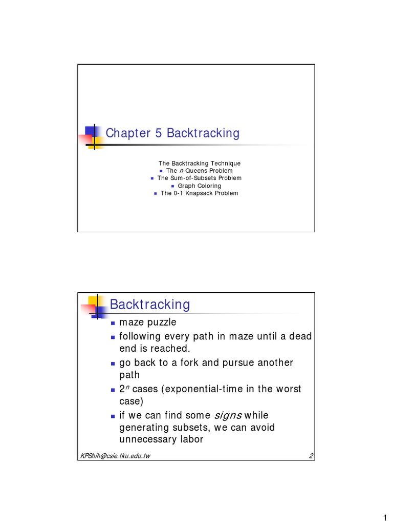 Chapter 5 Backtracking Techniques | PDF | Vertex (Graph Theory) | Mathematical Relations