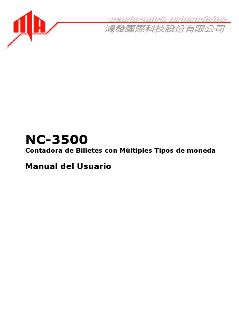 Manual de Usuario NC-3500 Dakota | PDF | Detergente | Impresora ...