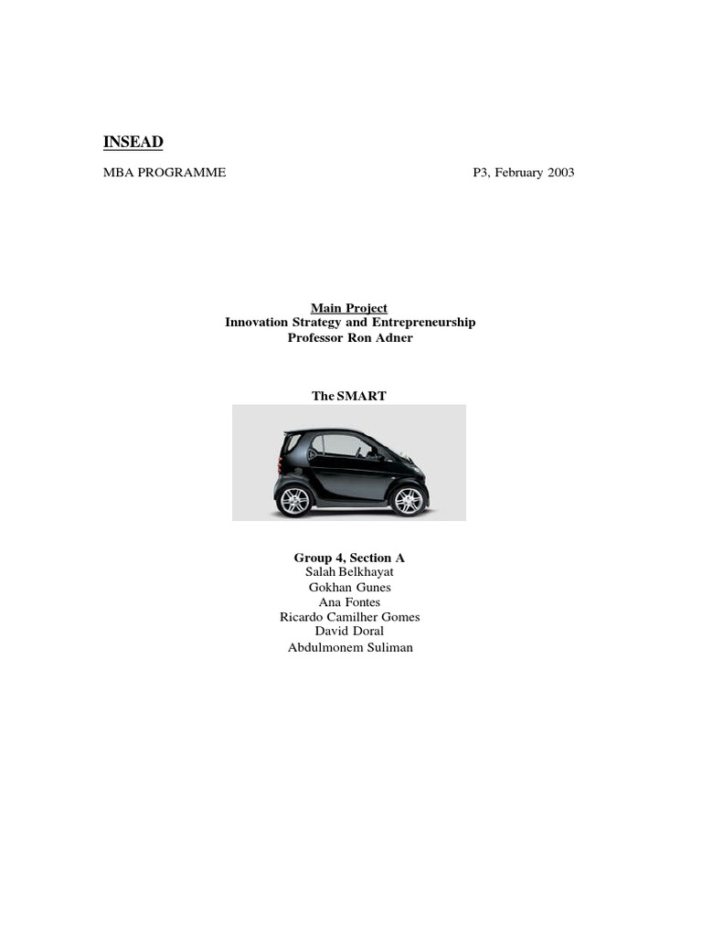 The Smart | PDF | Car | Daimler Ag