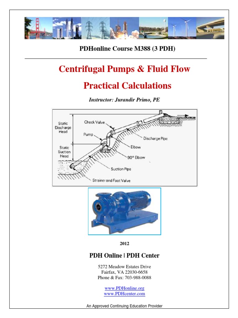 Centrifugal Pumps & Fluid Flow Practical Calculations: Pdhonline Course ...