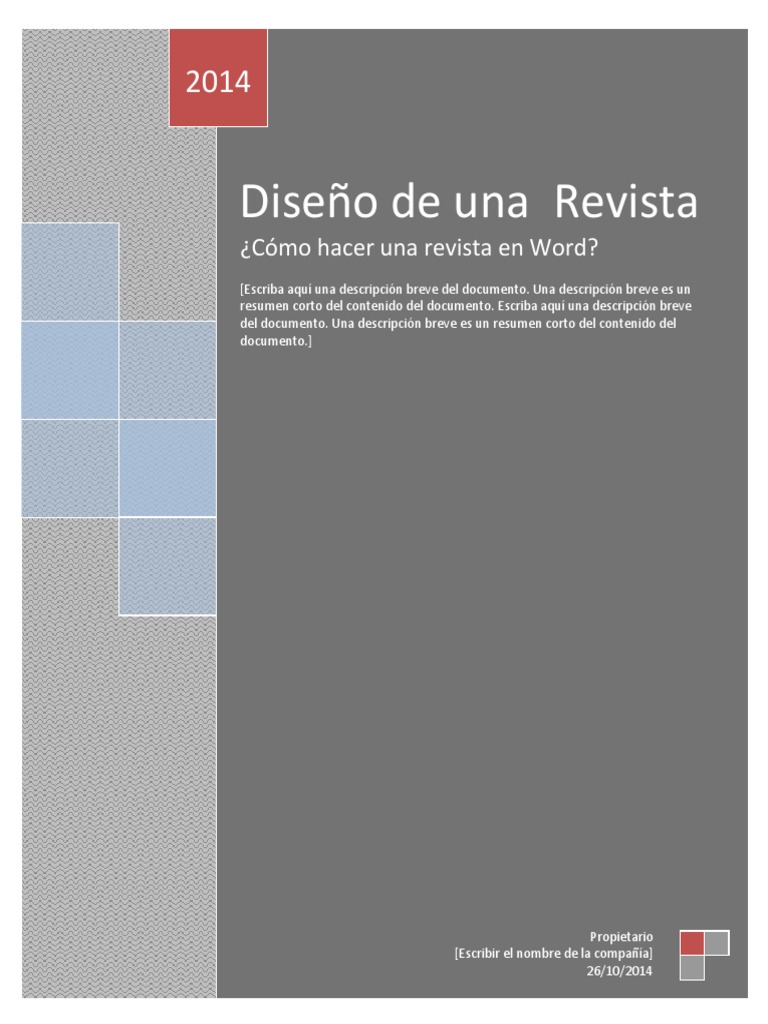 Cómo crear una revista en Word | PDF