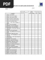 MAST (Test de Cribado de Afasia) | PDF | Artes del Lenguaje y Comunicación