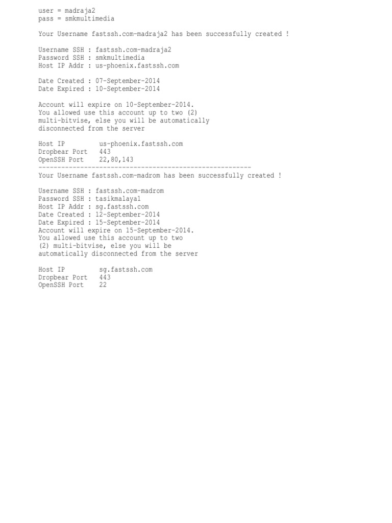 Fast SSH | PDF | Business