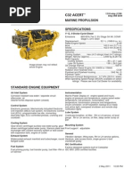 Cat C18 ACERT Spec Sheets - Commercial C18 ACERT Marine Propulsion Engine Specifications PDF ...