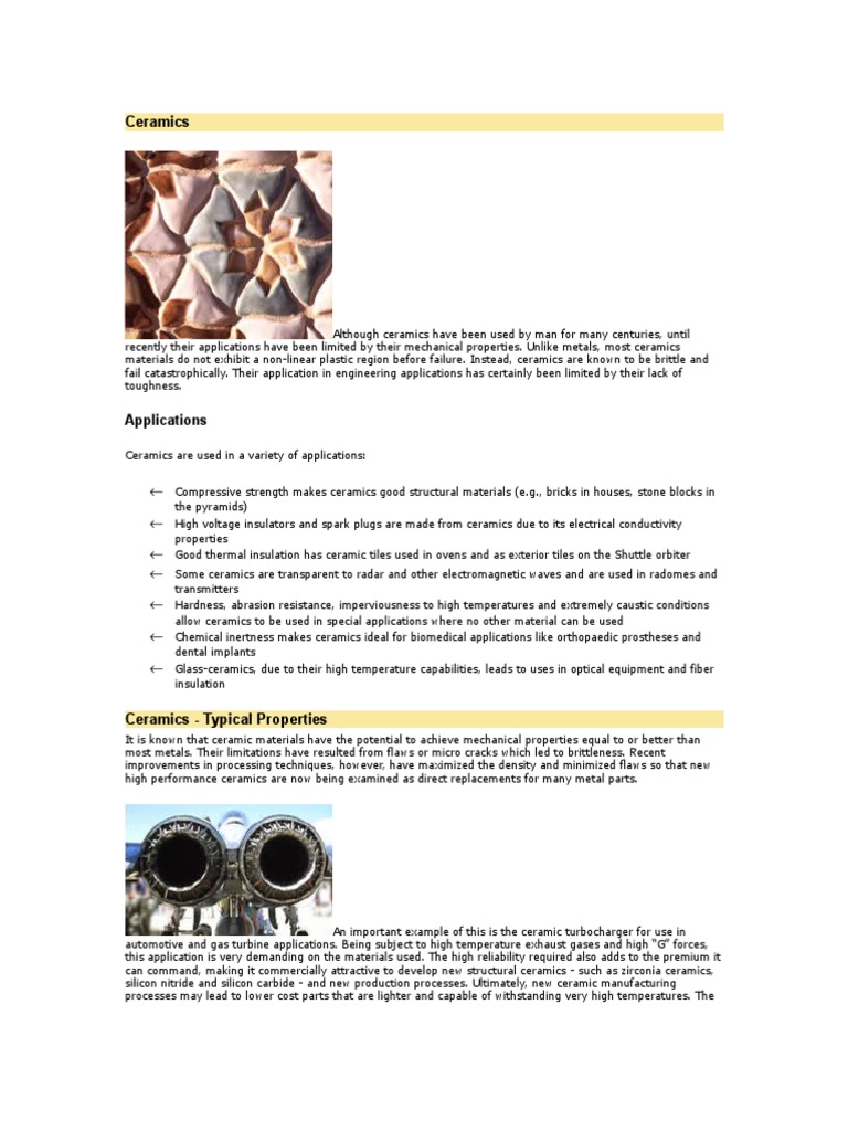 Ceramics Testing | Ceramics | Applied And Interdisciplinary Physics