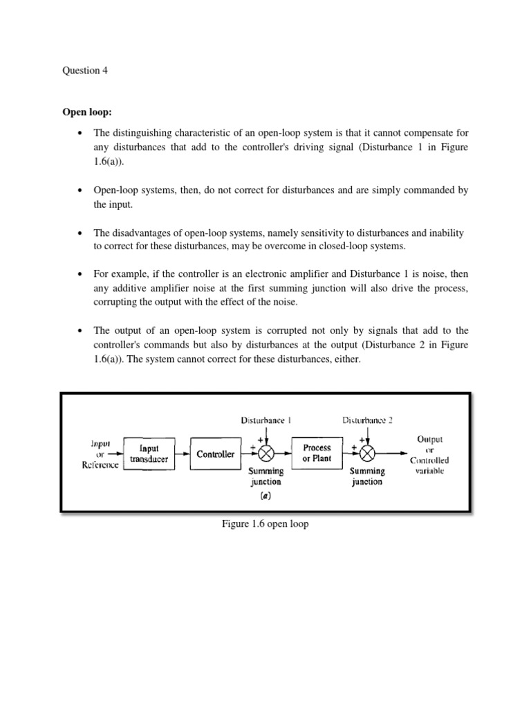 Open Loop and Closed Loop System | PDF