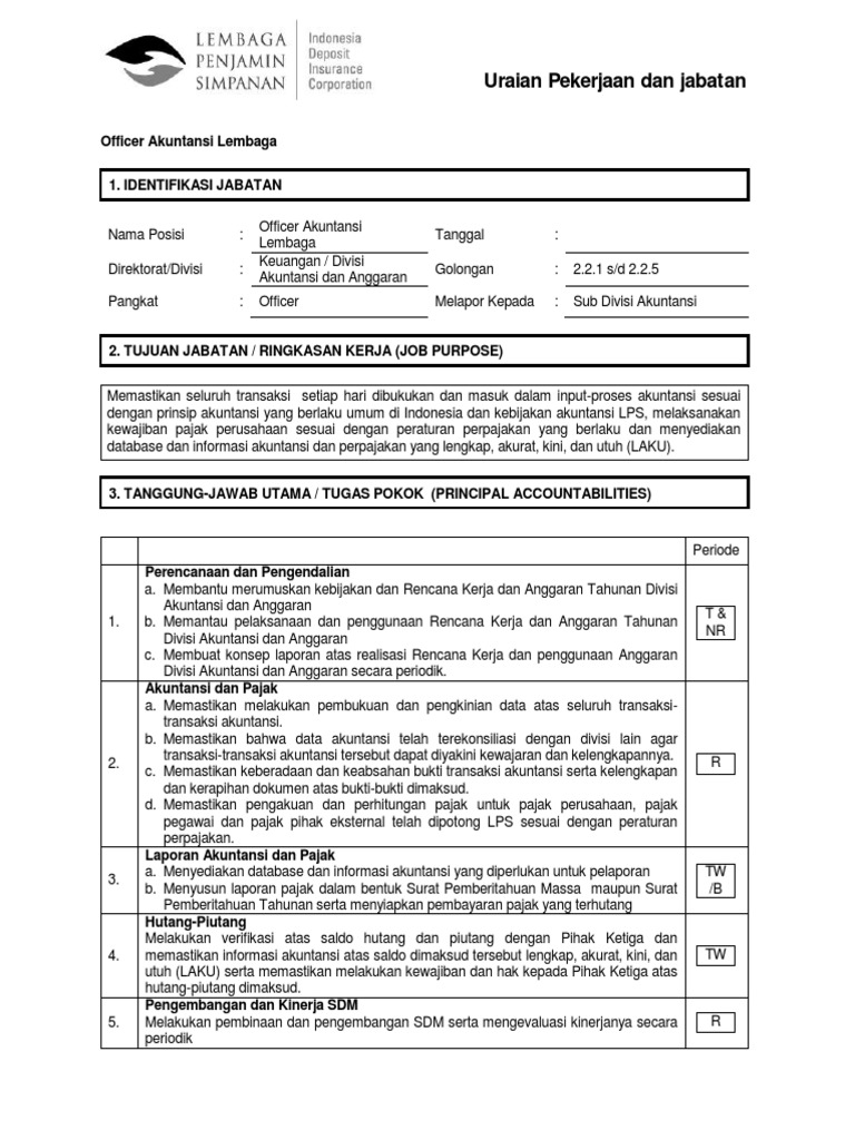 Menyusun Uraian Jabatan - Perumperindo.co.id