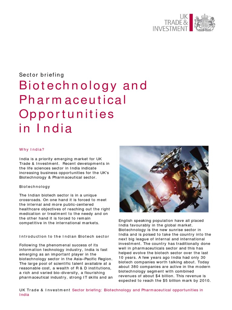 Biotechnology and Pharmaceutical | PDF