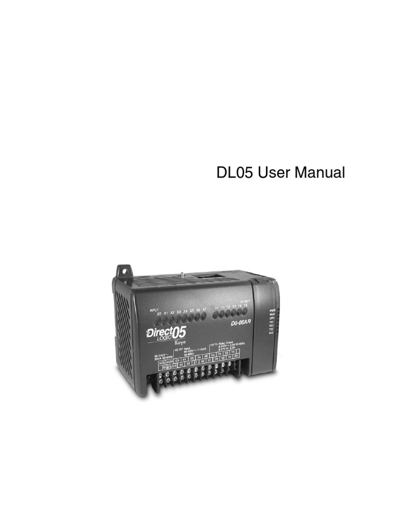 DL05 User Manual PDF | PDF | Office Equipment | Digital Technology