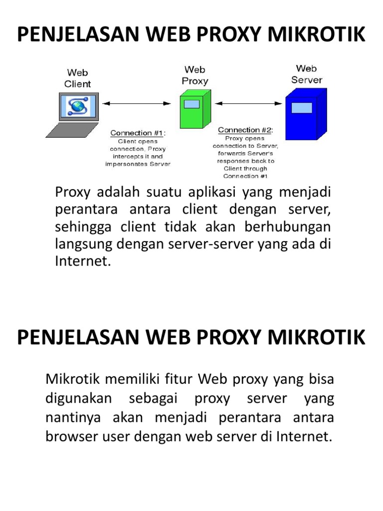 Web Proxy Mikrotik | PDF | Bisnis | Komputer