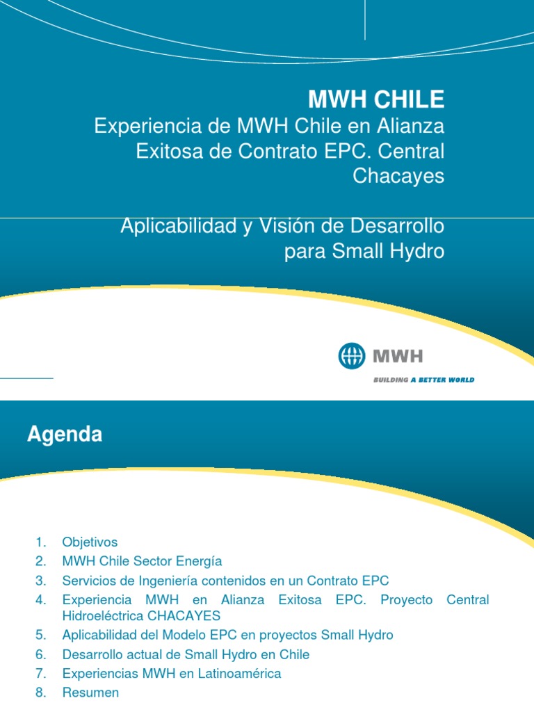 MWH - Central Hidroeléctrica Chacayes PDF | PDF | Ingeniería | Chile