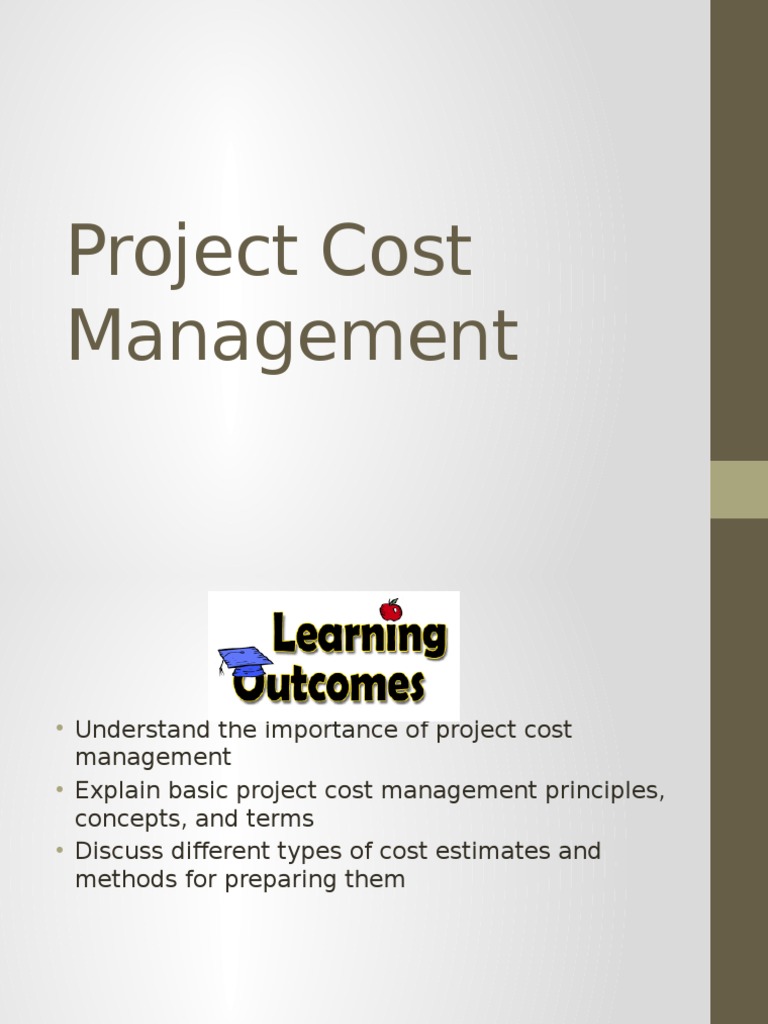 Project Cost Management | PDF | Cost Accounting | Revenue
