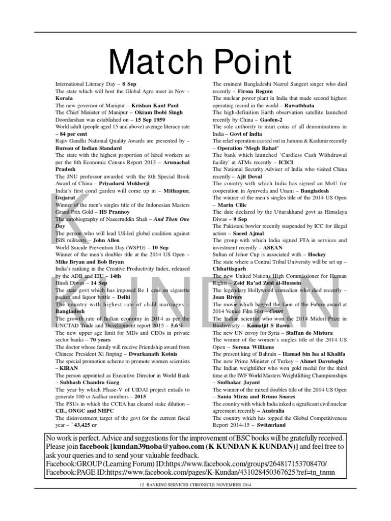 BSC Magazine November 2014 Highlights | PDF | Social Science