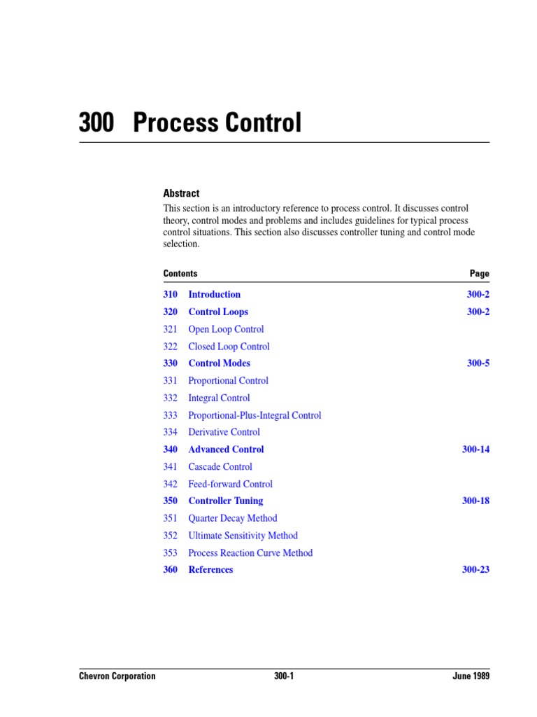 Process Control Fundamentals: An Introduction to Control Loops, Modes, and Tuning | PDF ...