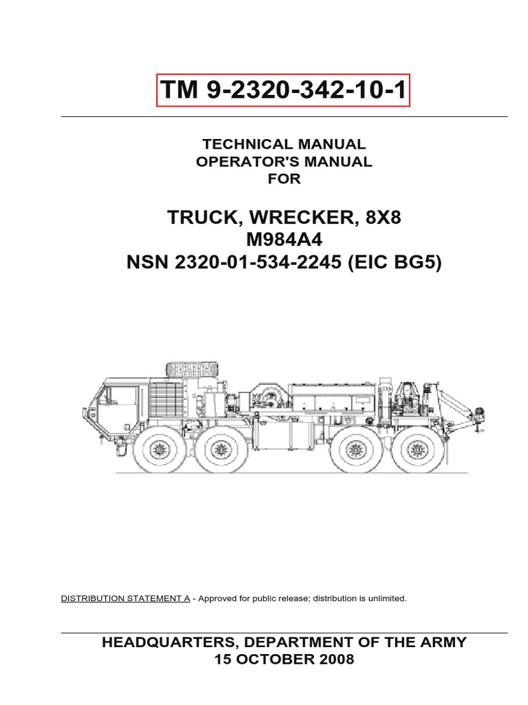 TM 9-2320-342-10-1 | PDF | Crane (Machine) | Fires