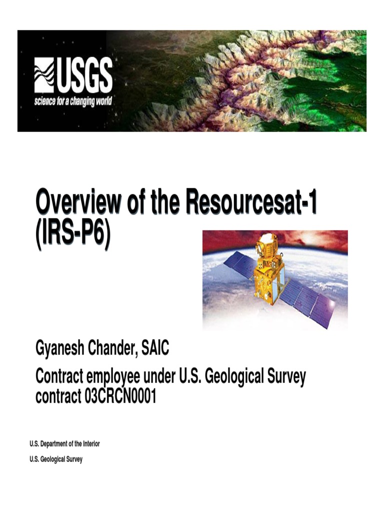 Overview of The Resourcesat-1 (IRS-P6) | PDF | Image Resolution ...