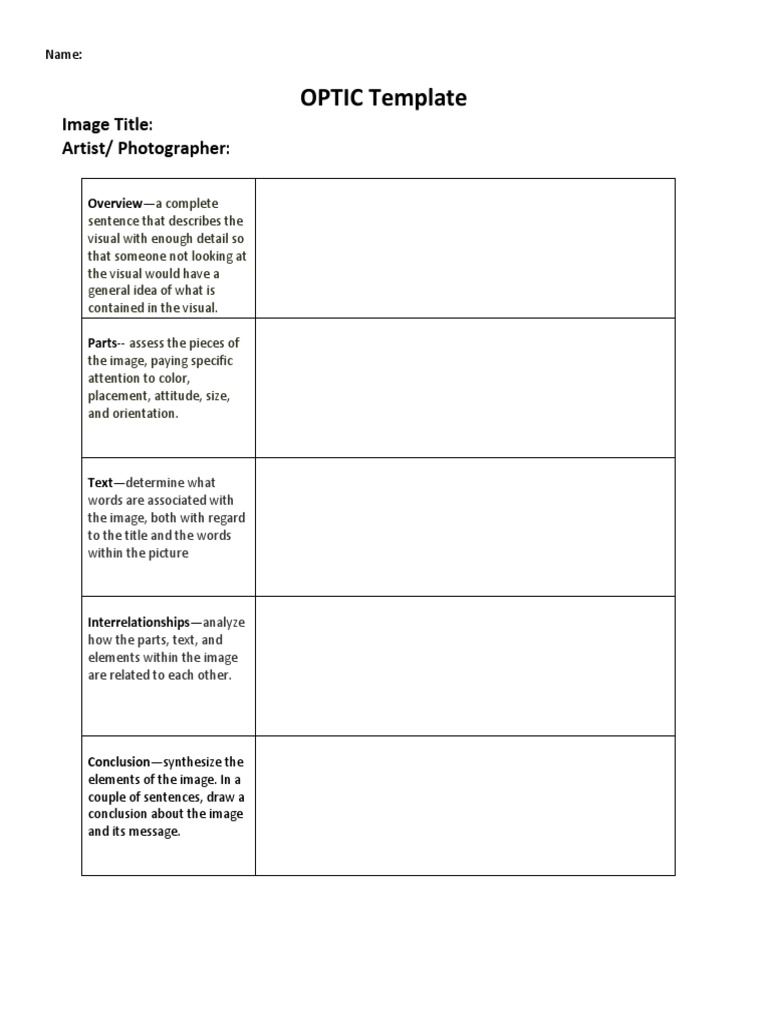 Optic Template | PDF | Computers