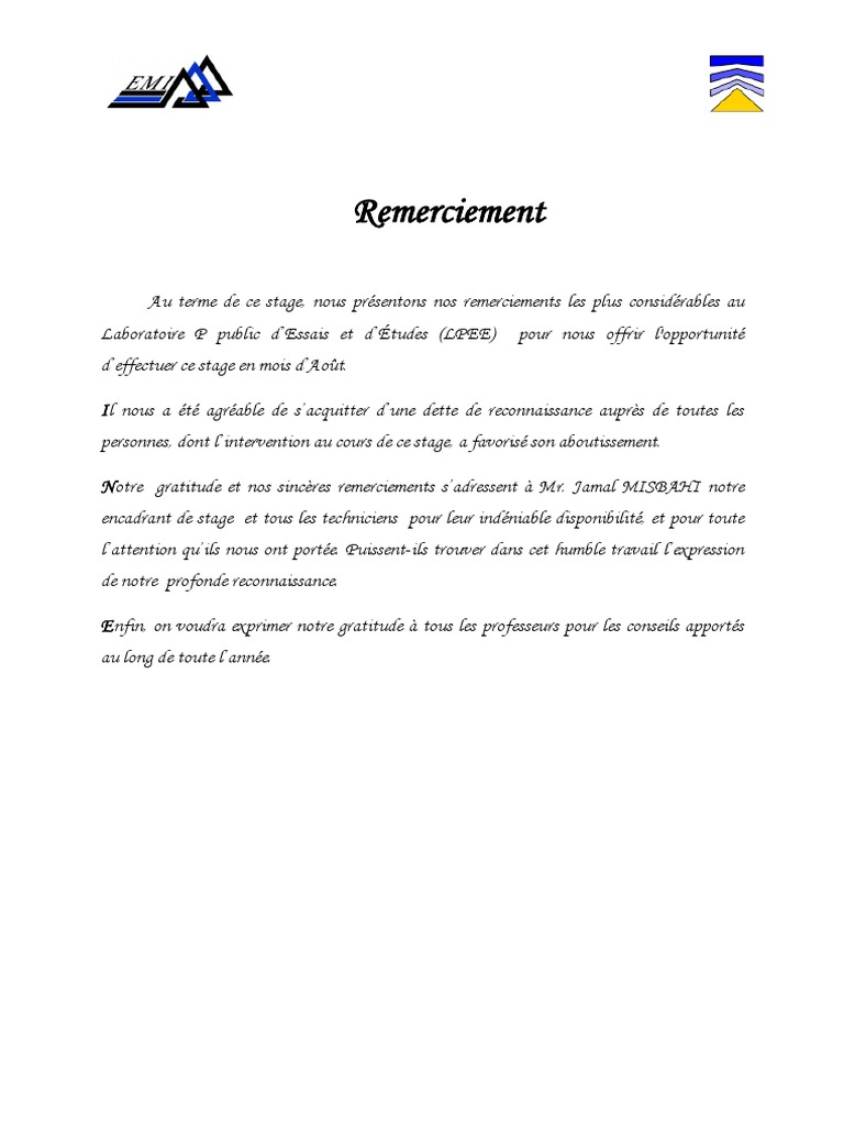 Rapport de Stage LPEE | PDF | Matériaux | Chimie