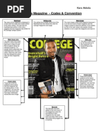 Magazine Cover Conventions Explained | PDF | Magazines | Written ...