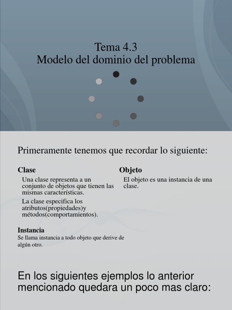 Modelo Del Dominio | PDF | Objeto (informática) | Clase (Programación ...