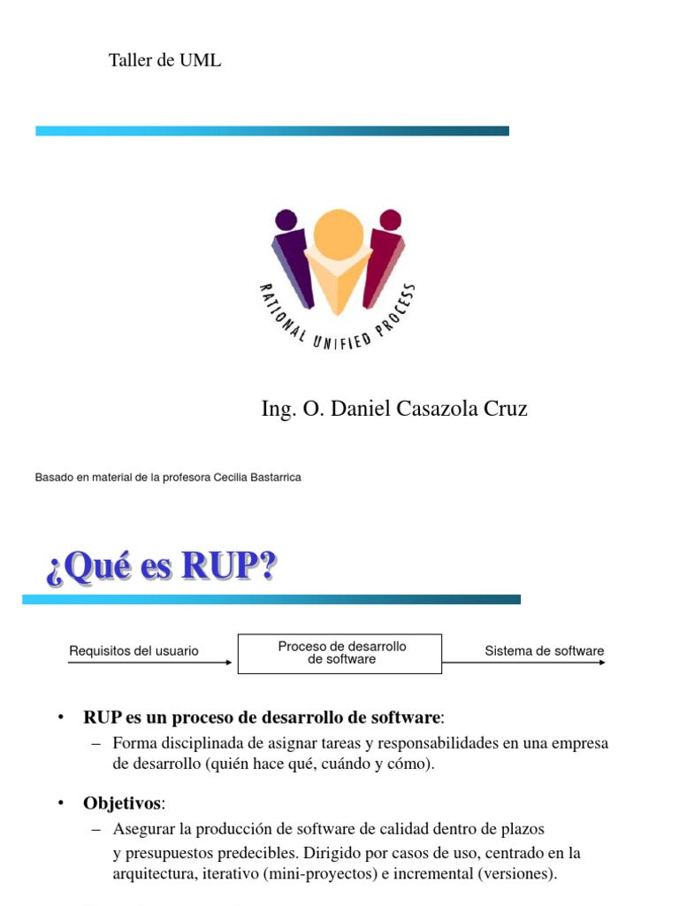 Un resumen del proceso RUP (Rational Unified Process): sus objetivos ...