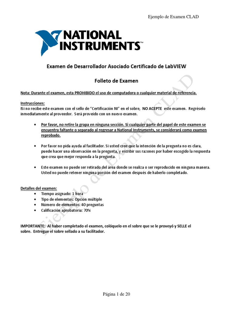 CLAD Sample Exam-1 ESP PDF | PDF | Estructura de datos de matriz ...