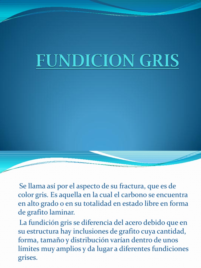 Fundicion Gris | PDF | Materiales | Rieles