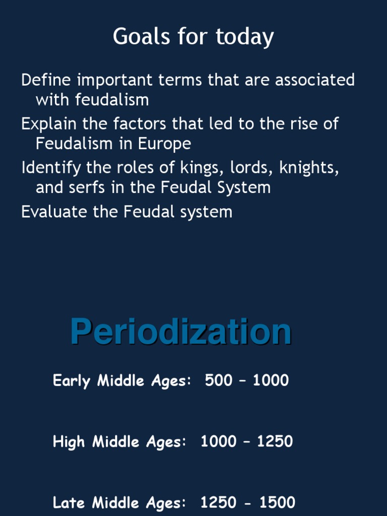 Lesson 1 Intro To Feudalism | PDF | Serfdom | Feudalism