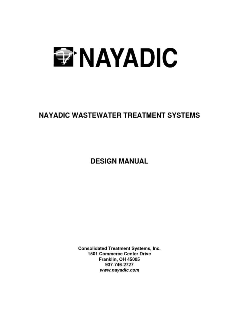 Nayadic Design Manual PDF | PDF | Sewage Treatment | Septic Tank