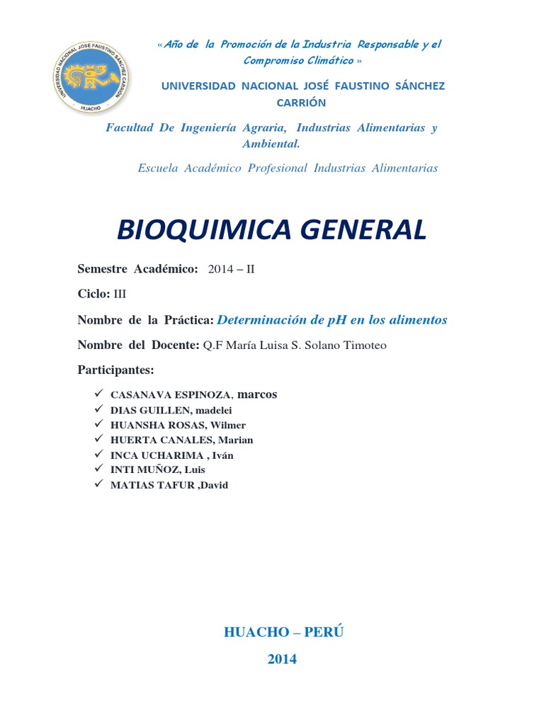 Determinacion de PH | Descargar gratis PDF | Ph | Sustancias químicas