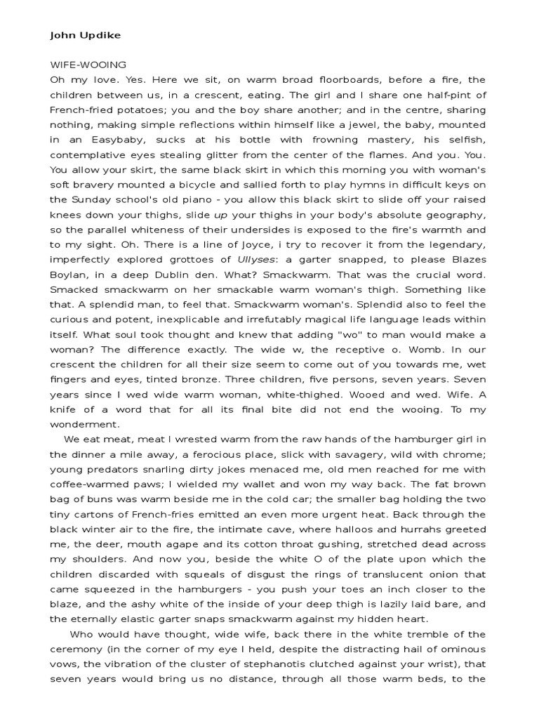 John Updike - Texto | PDF