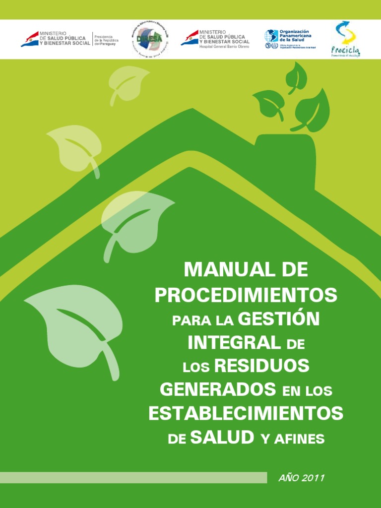 Manual de Procedimientos para La Gestion Integral de Los Residuos PDF | PDF | Residuos ...