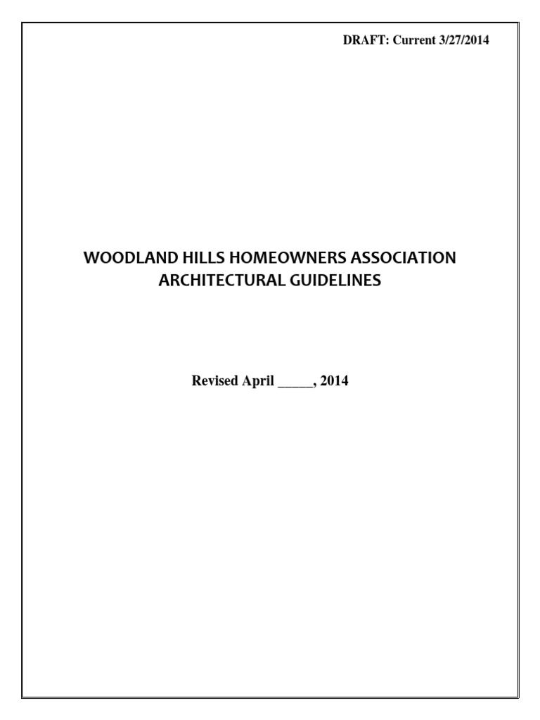 Revised HOA Architectural Guidelines for Comment | Shed | Covenant (Law)