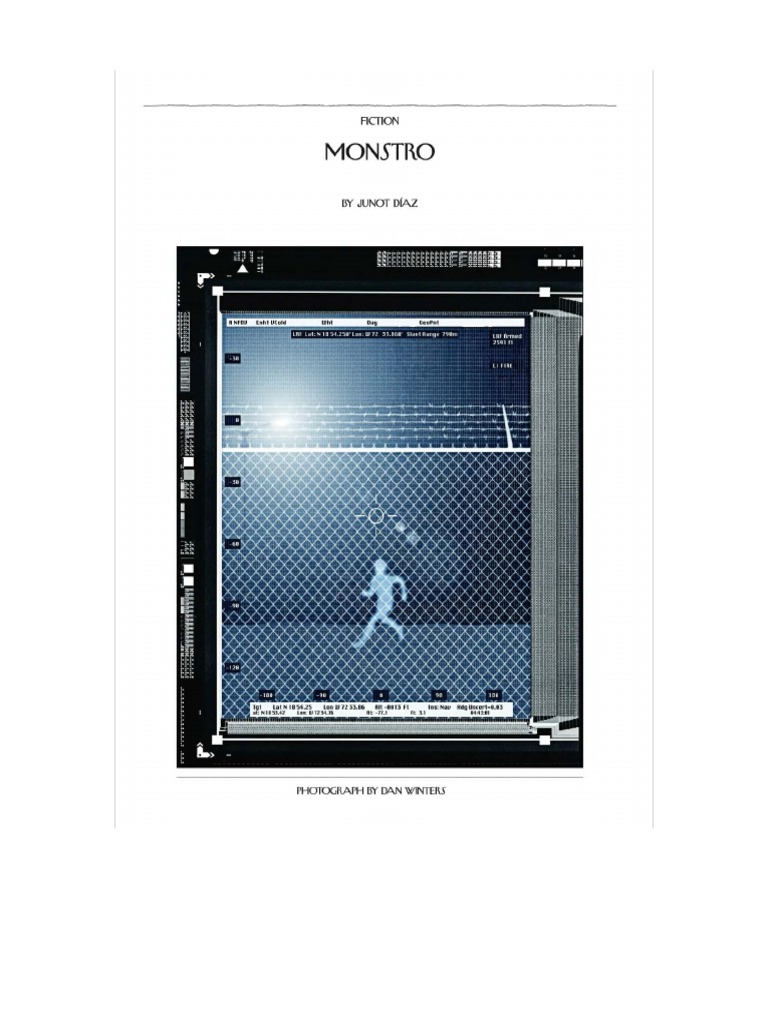 Monstro by Junot Díaz Featured in The New Yorker Jun 04 2012 | PDF