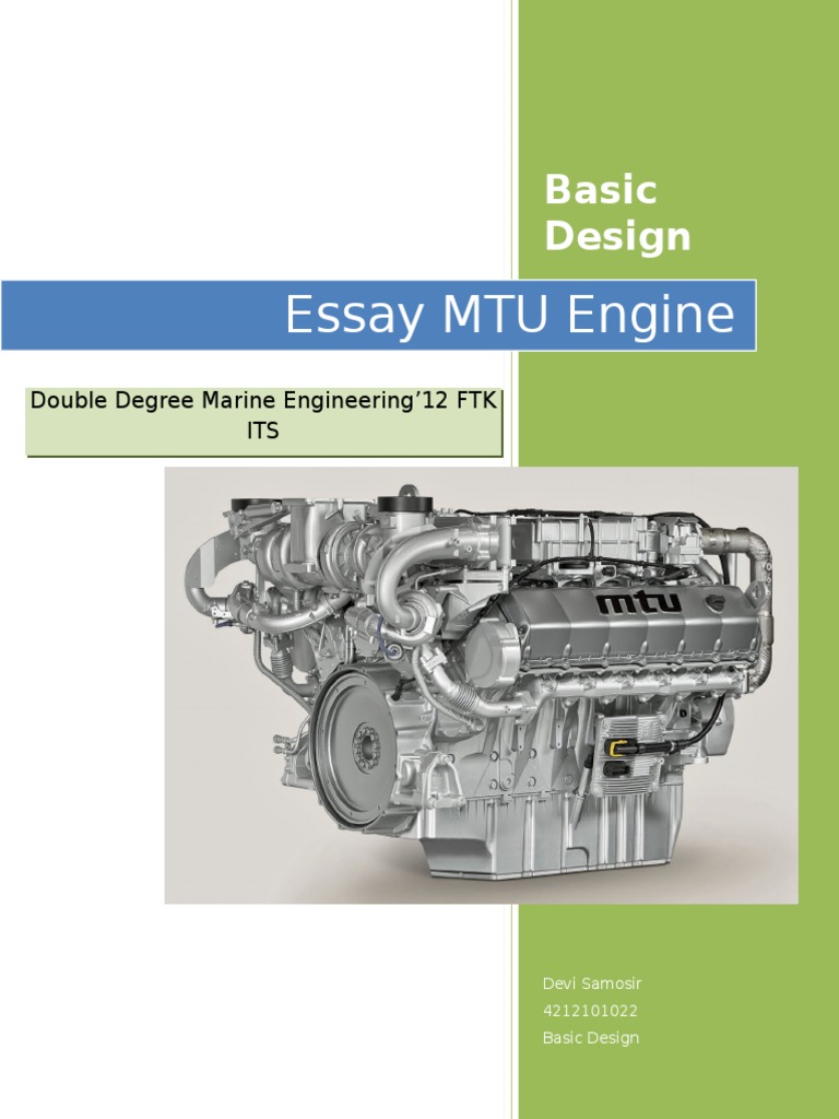Mtu Engine Pdf Marine Propulsion Diesel Engine