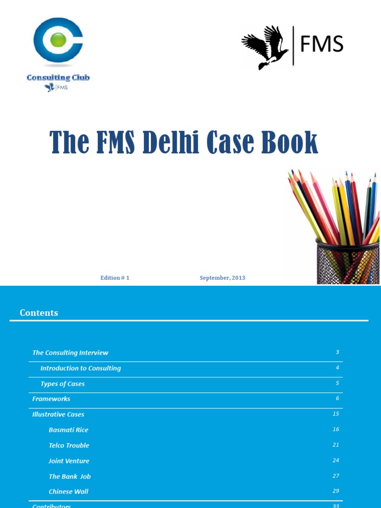FMS Case Book - Sept 2013 | PDF | Swot Analysis | Strategic Management