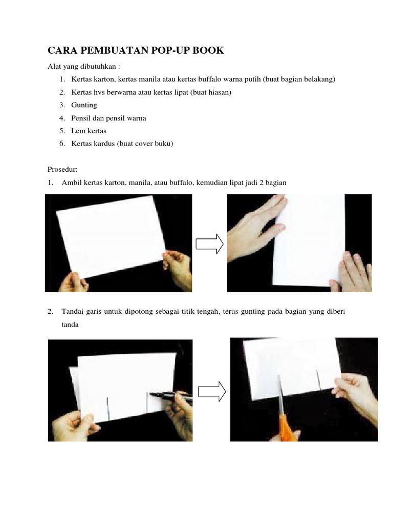 Cara Pembuatan Pop-Up | PDF